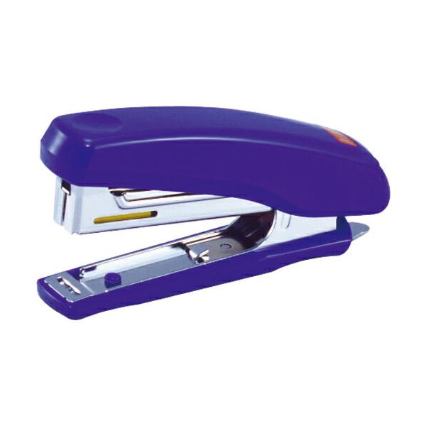 [特長]●ハンドル部を開くだけで簡単に装てんできる針ラク入れ機構を採用しています。●針の残量が一目でわかる大きな窓付です。●ポスター止めなど、壁や掲示板への打ち込み「タッキング」が可能です。[仕様]●色：ブルー●最大とじ枚数(枚)：20●幅...