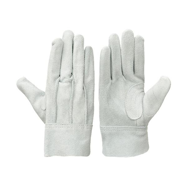 [特長]●切創、摩耗、摩擦、熱に強く、丈夫で長持ちする床革仕様です。[仕様]●サイズ：L●全長(cm)：23.5●手のひら周り(cm)：22●中指長さ(cm)：9●厚さ(mm)：1.4●袖口タイプ：袖なし●当て：親指付け根部●縫い方：背縫い...