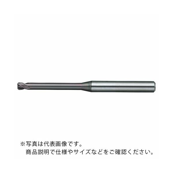 [特長]●高硬度材の直彫り加工に最適な無限コーティングプレミアム 4枚刃ロングネックラジアスエンドミルです。[仕様]●切削径DC(mm)：3●コーナ半径RE(mm)：0.1●最大切込みAPMX(mm)：2.5●使用可能長さLU(mm)：25...