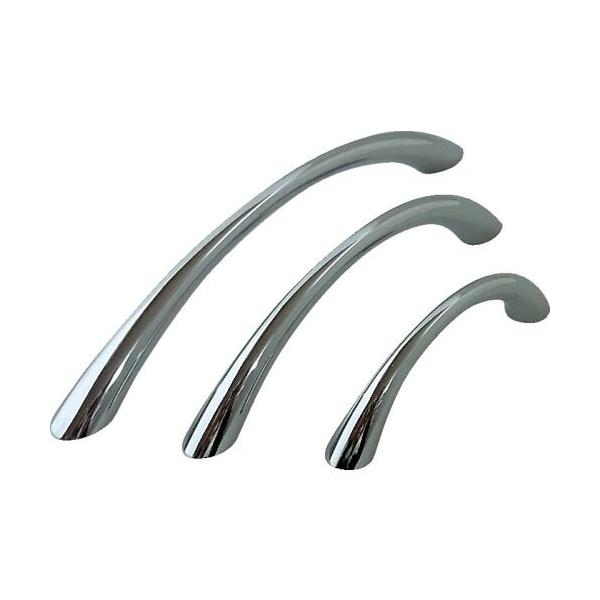 [特長]●デザインに優れた握りやすいハンドルです。[仕様]●全長(mm)：150●全高(mm)：28●径(mm)：5.5●ねじ寸法：M4×0.7●ねじ深さ(mm)：5●取付ピッチ(mm)：128●B1(mm)：11.5[材質／仕上]●亜鉛ダ...