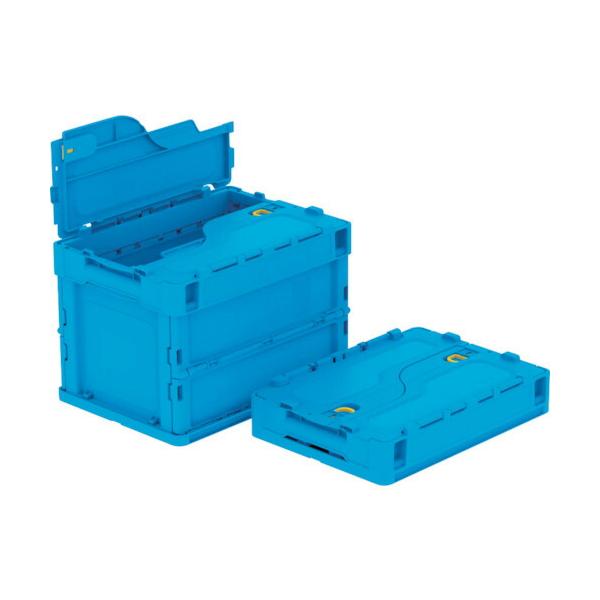 [特長]●折りたたんだ時に従来タイプに比べて最大35％低く、輸送運賃の大幅削減・保管スペースを大幅に削減することができます。●オールプラスチック製のためリサイクルが可能です。[仕様]●色：ブルー●容量(L)：18.3●折りたたみ高さ(mm)...