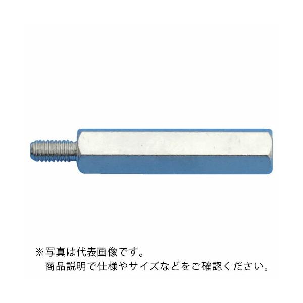 [特長]●広範囲の業界で使用されています。[仕様]●全長(mm)：10●対辺(mm)：5.5●ねじ径：M3●ねじ長さ(mm)：オス6、メス7●タイプ：オス-メス●オス-メスタイプ●六角タイプ[材質／仕上]●黄銅　C3604BD●ニッケルメッキ