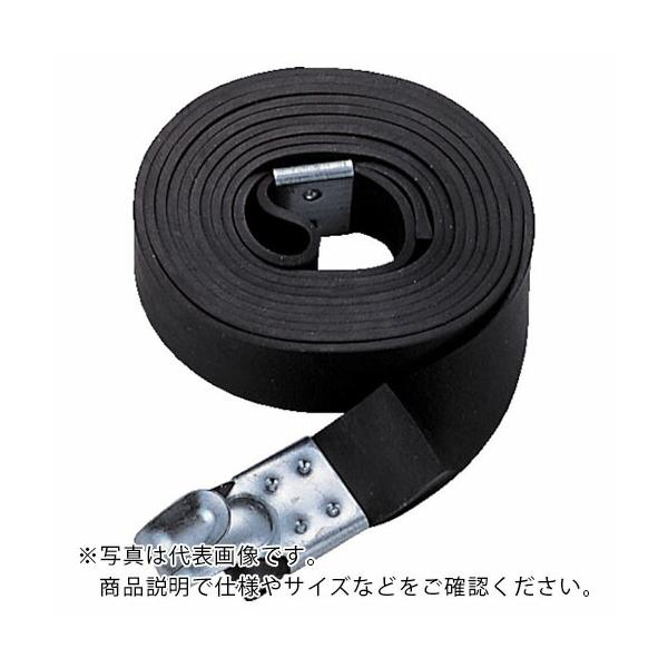 [特長]●トラックシートの押さえ用に最適です。[仕様]●幅(mm)：20●長さ(m)：3.0●厚さ(mm)：2●包装形態：袋パッケージ●片端：フック付[材質／仕上]●再利用タイヤチューブ●金具部:スチール[注意]●タイヤチューブの再利用品の...