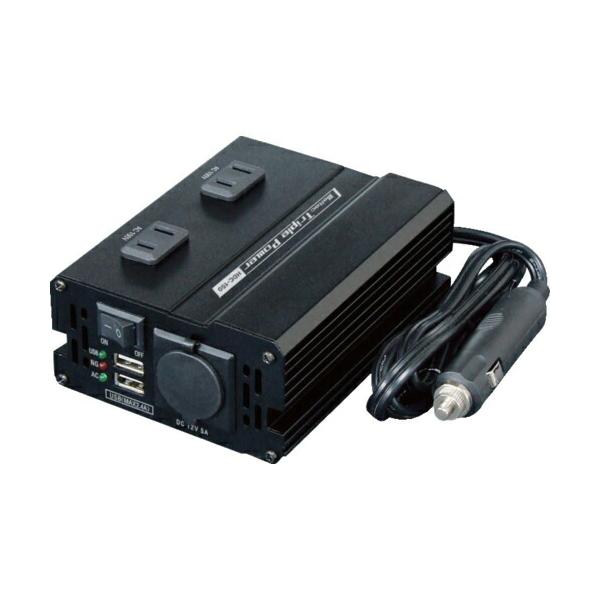 [特長]●24V車からAC100V・DC12V・USBが使えます。[仕様]●入力電圧(V)：DC24V●出力電圧(V)：AC100/DC12/DC5●定格出力：150W●最大瞬間出力：180W●出力波形：矩形波●出力周波数：55Hz●待機電...