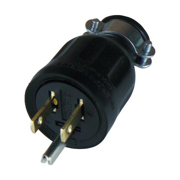 [特長]●ＮＥＭＡ規格５−１５互換品です。●端子ねじＭ４を使用します。●電線接続方式は圧着端子式です。[仕様]●定格：接地2P15A125V●適合電線(［［ＭＭ２］］)：2PNCT・VCT2〜3.5●防水：×[材質／仕上]●ビニル樹脂