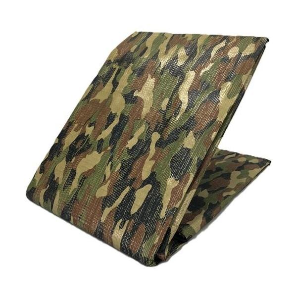 [特長]●山間部やカモフラージュ用として最適なシートです。[仕様]●色：迷彩色●幅(m)：1.7●長さ(m)：2.5●厚さ(mm)：0.22●番手(#)：3000●ハトメ数(個)：10●ハトメピッチ(cm)：90●耐久期間：約6ヵ月〜1年●...