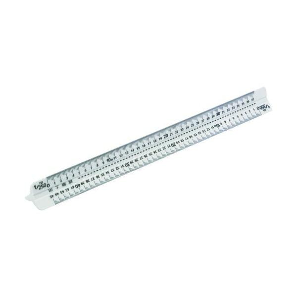 [特長]●最小単位の目盛りが見やすい、快段目盛です。●建築士試験で使用頻度の高い縮尺です。●数値の読み取りが素早くできる総数字タイプです。●高精度レーザー印字目盛です。●φ2ストラップ用穴付です。●面識別が簡単な記号印字です。[仕様]●全長...