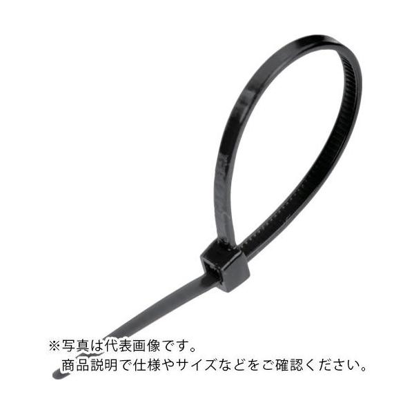 [特長]●主に屋外での結束に適した汎用性の高いタイプです。[仕様]●色：黒●幅(mm)：2.4●長さ(mm)：64●厚さ(mm)：1●最大結束径(mm)：11●引張強度(N)：78.4●一度締めると、切断しない限り外すことはできません。●屋...