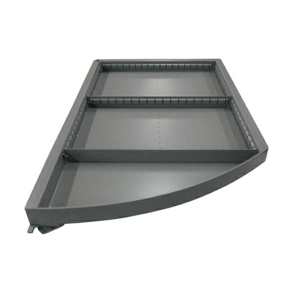 [仕様]●品名：マシンキャビネット用ドローア浅型左●適合機種：MC-282●間口(mm)：374●奥行(mm)：610●高さ(mm)：40●幅(mm)：374●色：グレー●最大積載量(kg/台)：40●均等積載量(kg)：40●タイプ：左支...