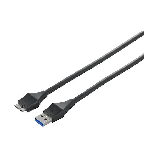 [特長]●USB3.0対応のUSBケーブル（A to microBタイプ）  ●挿す方向がすぐわかるコネクターデザインを採用  ●RoHS基準値準拠  [仕様]●色：ブラック●長さ(m)：3.0●ユニバーサルコネクター USB3.0 A t...