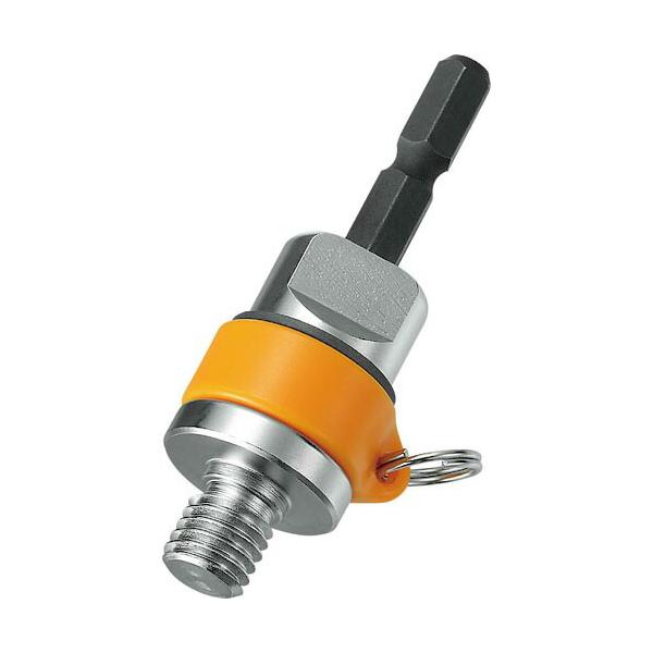 [特長]●インパクトドライバーとディスクグラインダー（延長アダプター使用）に着脱可能です。●落下防止機能が付いており、軸が折れても管内部に落下しません。[仕様]●適合本体：TNC-40D、TNC-50D●品名：落下防止アダプター●摘要：電動...