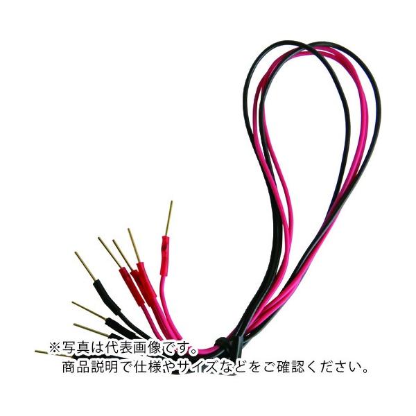 [特長]●ケーブル加工が不要です。●配線の色別がしやすいです。[仕様]●全長(mm)：250●リード線(sq)：0.1●袋内容：赤、黒、各色2本 計4本入●両側：チェックピン●絶縁耐圧：AC2000V　1分以上