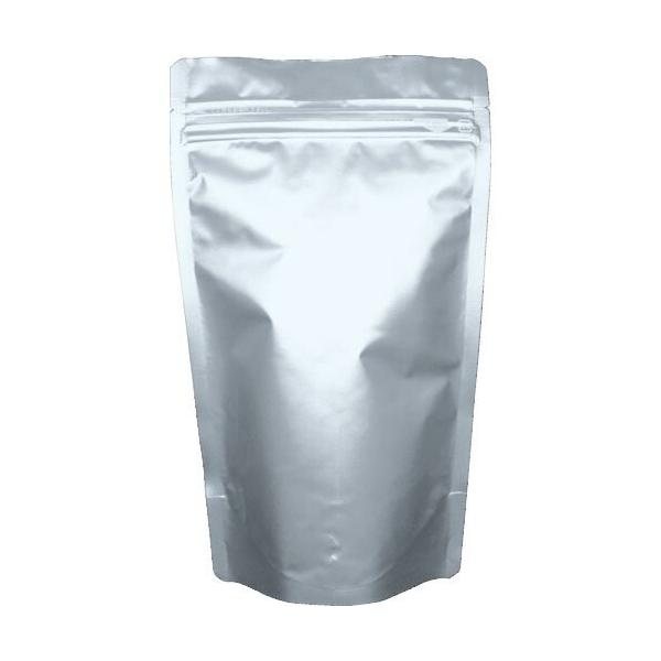 [特長]●便利なチャック付自立容器として高いディスプレイ効果を発揮します。●ハの字ミシン目加工によりノッチ部分から手で簡単に開封できます。●４つの角は、全て完全Ｒカットタイプです。●開封後も切り口はＲになります。[仕様]●色：シルバー●縦(...