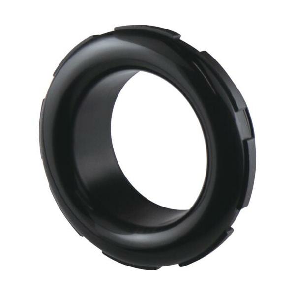 [特長]●耐熱性・耐衝撃性・耐磨耗性に優れたナイロン樹脂製です。●ボードやコンクリート壁、機械やOA機器の周辺設備など幅広い用途で使用できます。●内面両端は面取りされ貫通物表面に傷が付きにくくなっています。[仕様]●色：黒●取付穴寸法(mm...