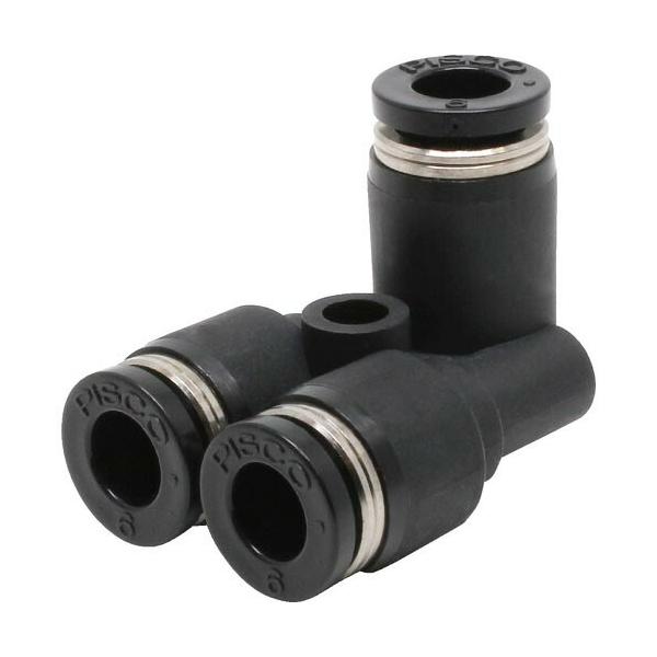 [特長]●機種により取付け後、チューブの取出角度が変えられます。●条件により、水を流すことも可能です。●機種を豊富に取り揃え、あらゆる空気圧配管に対応します。[仕様]●適合チューブ外径D(mm)：6×6×6●最高使用圧力(MPa)：1.0●...