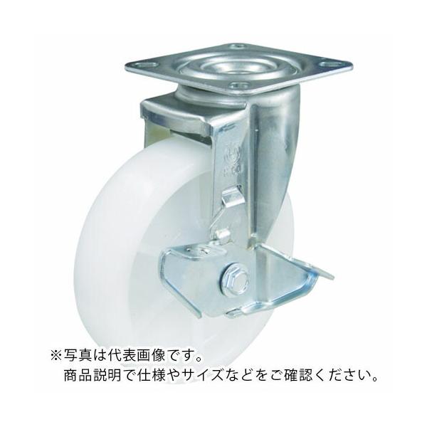 [特長]●走行性、耐荷重性を備えた標準的な軽・中量荷重用キャスターです。●運搬台車やロールボックスパレット、その他一般作業用に数多く使用されている標準寸法のキャスターです。[仕様]●許容荷重(daN)：70●許容荷重(kgf)：71.4●車...