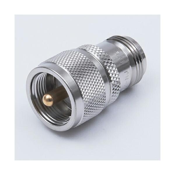 [特長]●変換コネクタです。[用途]●M型プラグとN型ジャックを有する変換コネクタです。●異なる型のコネクタをジョイントするために使用されます。●本体は黄銅にニッケルメッキになります。[仕様]●コネクタ形状：変換コネクタ●特性インピーダンス...