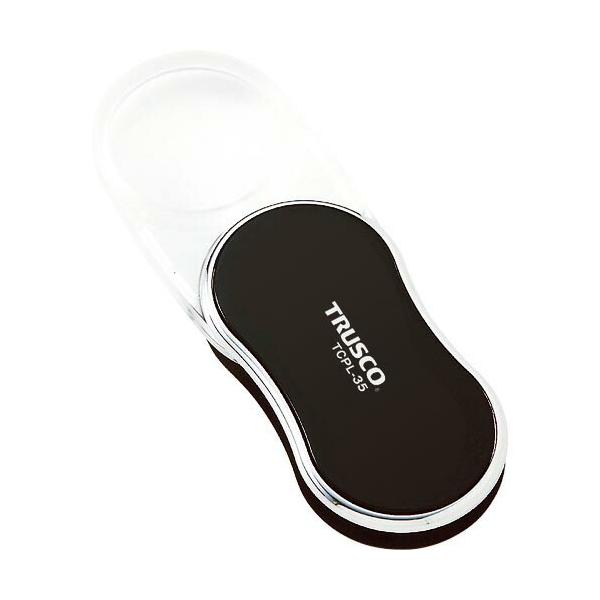 [特長]●スライド型でポケットへの収納に便利です。●レンズを開くとＬＥＤが点灯します。●ＬＥＤ付ですので手元が暗くても使えます。[仕様]●倍率(倍)：3.5●レンズ寸法(mm)：Φ35●幅(mm)：79●奥行(mm)：42●全長(mm)：1...