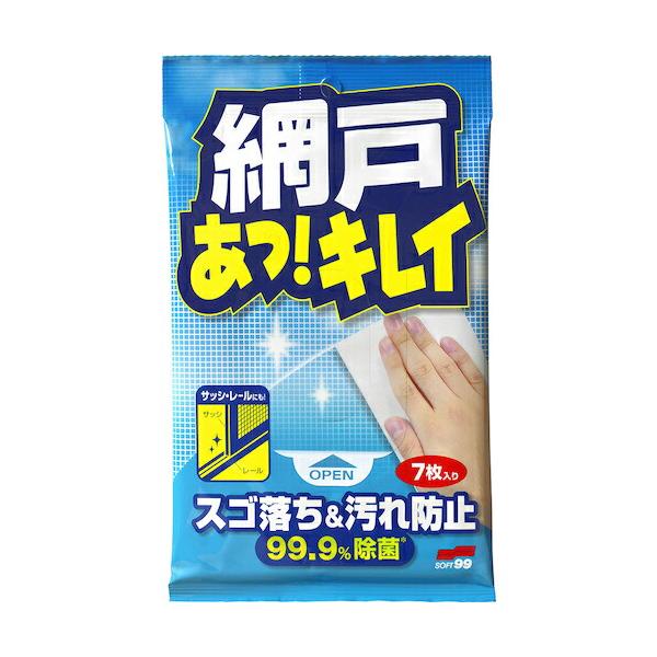 [特長]●網戸を外さずサッと拭くだけできれいになります。●汚れ防止成分配合で次回のお手入れが楽になります。●洗浄成分は手肌に優しい中性タイプです。[仕様]●ケース入数：60●シートサイズ(mm)：300×200●内容量(ml)：7枚●摘要：...