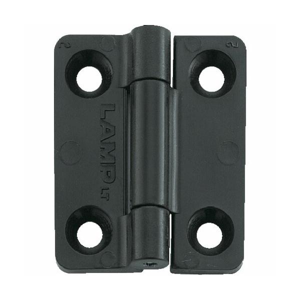 [特長]●樹脂製の小型トルクヒンジです。[仕様]●全長(mm)：30●幅(mm)：25●厚さ(mm)：2.0●トルク(N・m)：0.147±20%●ねじ穴数：4●穴径(mm)：φ3.2穴φ6.2皿●勝手タイプ：小型●色：ブラック●弊社２万回...