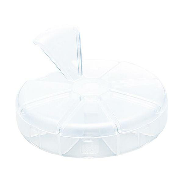 [特長]●個別フタ付シングルスペースで小物収納に最適です。●ポケットに納まりやすいフラットタイプです。●取り出しやすい底アール付です。[仕様]●色：クリア●外形寸法(mm)間口：110●外形寸法(mm)高さ：23●コマ数：8●外形寸法(mm...