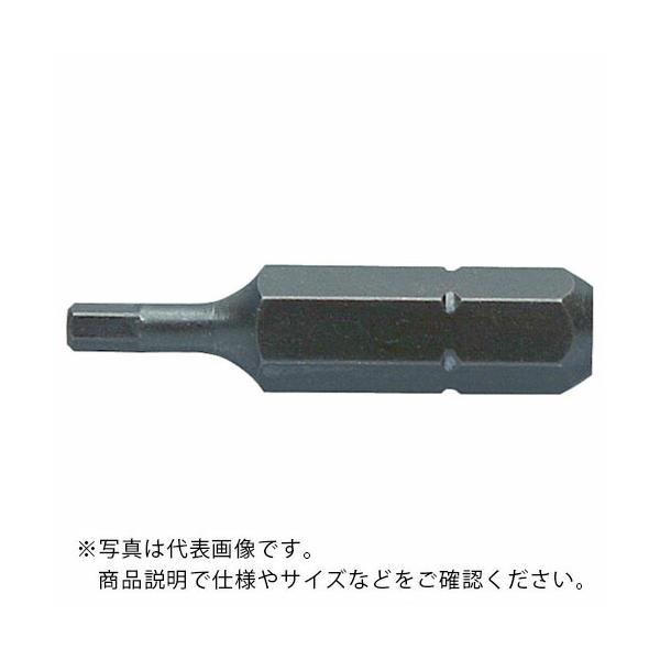 [特長]●先端が六角タイプのビットです。●軸径6.35mmのビットです。●各種ラチェットドライバーで使用できます。[仕様]●刃先：H3mm●全長(mm)：30●対辺寸法(mm)：3.0●対辺(mm)：3.0[材質／仕上]●特殊合金鋼[注意]...