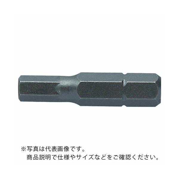 [特長]●先端が六角タイプのビットです。●軸径6.35mmのビットです。●各種ラチェットドライバーで使用できます。[仕様]●刃先：H6mm●全長(mm)：30●対辺寸法(mm)：6.0●対辺(mm)：6.0[材質／仕上]●特殊合金鋼[注意]...