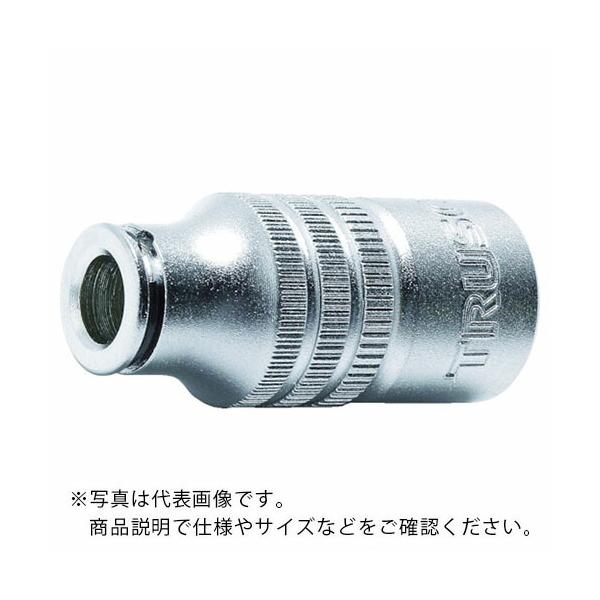 [特長]●差込角3/8インチ(9.5mm)のタップホルダです。●タップをワンタッチで装着でき、汎用のソケットレンチのハンドルでも駆動可能です。[仕様]●適合タップ寸法：M1〜M2.6●全長(mm)：40●差込角(mm)：9.5●表面処理：ニ...