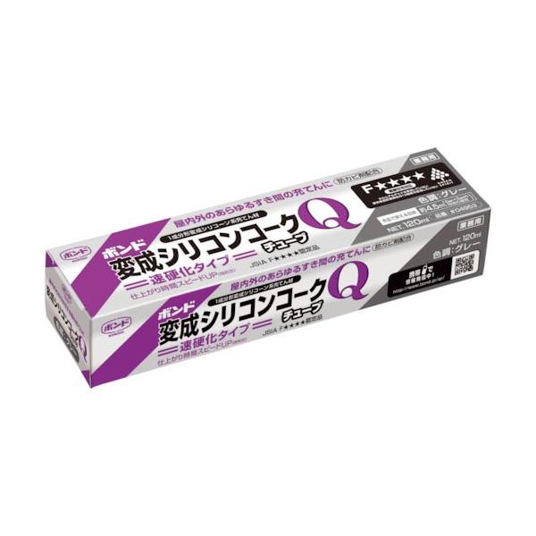 [特長]●塗装汚染が少なく、カビの発生も少ないです。（防カビ剤配合）●日本シーリング材工業会JSIA F☆☆☆☆規格品です。●速硬化型で弾力性に優れています。●健康住宅対応品です。●弾力性があり速硬化タイプです。●耐水・耐熱・耐寒・耐候性に...