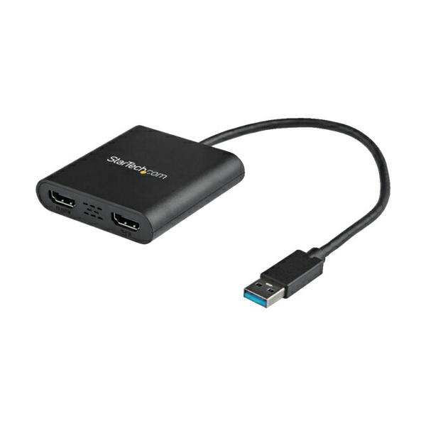 [特長]●USB Type-AポートにHDMIモニターを接続します。●ノートパソコン搭載画面を含め合計で3画面を拡張モードでサポートします。●オフィスワーク、在宅勤務、会議室HDTVとの接続に便利です。●USBバスパワーで動作し、外部電源が...