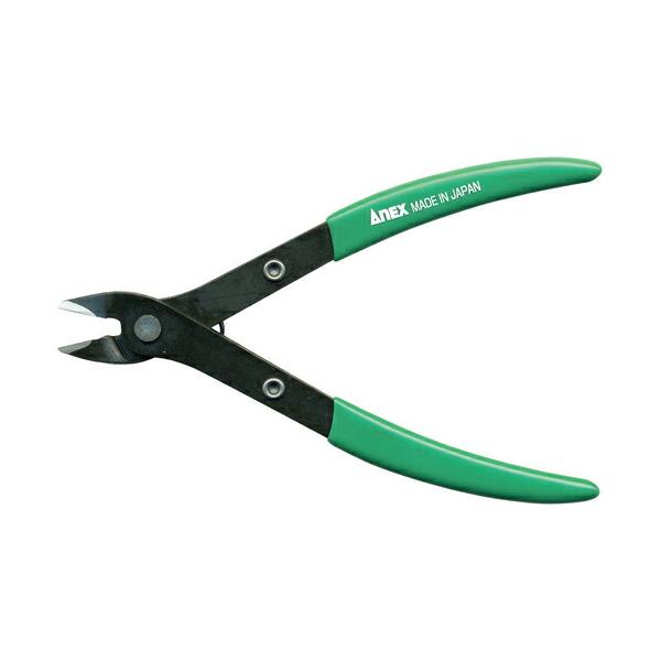 [特長]●テグスや銅、真鍮、アルミ製ワイヤーの切断に最適です。[仕様]●全長(mm)：120●切断能力(mm)銅線：φ0.5●切断能力(mm)真鍮：φ0.5●切断能力(mm)アルミ線：φ0.5●フラット刃●ばね付[材質／仕上]●本体：炭素工...