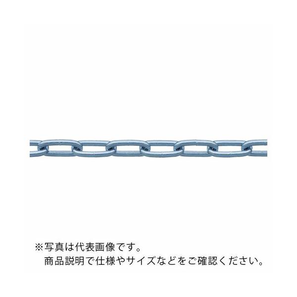 [特長]●切断済みチェーンですので、すぐにご使用いただけます。[仕様]●全長(m)：10●線径d(mm)：4.8●内長P(mm)：27●内幅W(mm)：7●使用荷重(kN)：1.47●箱入[材質／仕上]●スチール●表面処理:ユニクロメッキ仕...