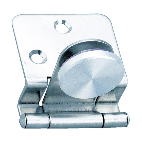 [特長]●ガラス扉および樹脂扉用の蝶番です。[仕様]●ねじ穴数：3●タイプ：扉幅450以下、扉高さ700以下●適合ガラス厚(mm)：4、5、6●推奨扉質量：5kg以下×2セット●推奨扉幅×高さ：450×700mm以下●かぶせ扉用[材質／仕上...