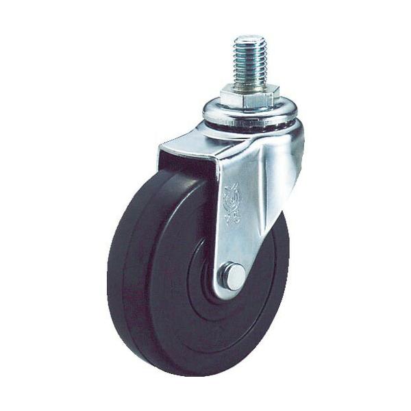 [特長]●表面処理がクロムメッキのため、光沢のある仕上がりとなっています。[仕様]●許容荷重(daN)：35●許容荷重(kgf)：35.7●車輪径D(mm)：75●車輪幅(mm)：21●取付高H(mm)：95●軸長L(mm)：14●ねじT：...