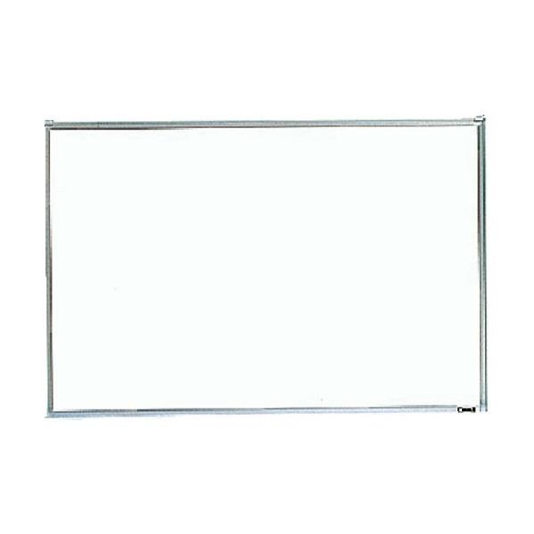 [特長]●スライド式吊金具2個付ですので壁掛けも可能です。[仕様]●板面色：白●枠色：シルバー●板面外寸(mm)縦：600●板面外寸(mm)横：900●奥行(mm)：52●高さ(mm)：600●適合脚：M-23●幅(mm)：900●板面外寸...