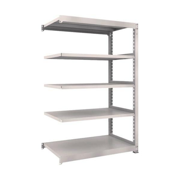 [特長]●ボルトを1本も使用していないボルトレス構造で、分解・組み立てが簡単。組立作業の時間を大幅に短縮できます。●棚の段変更が、25mmピッチで、自由に調整、変更ができます。●高さ、奥行が同じであれば、増結することができます。また、支柱を...