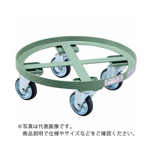 [特長]●溶接構造になっているので堅牢です。●耐油性、耐摩耗性に優れたウレタンキャスターを使用しています。●ずれ防止の全周ガイド付ですが、十字型タイプのため質量が軽く操作性に優れています。[仕様]●均等荷重(kg)：300●積載面(mm)：...
