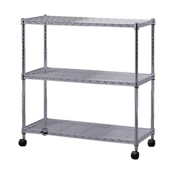 [特長]●クロームメッキ仕上げのラックです。●クギやネジを使わずに簡単に組み立てることができます。●棚の高さは自由に変えることができます。●移動に便利なキャスター付です。●アイリスのメタルラックセット品や別売パーツと組み合わせて、オリジナル...