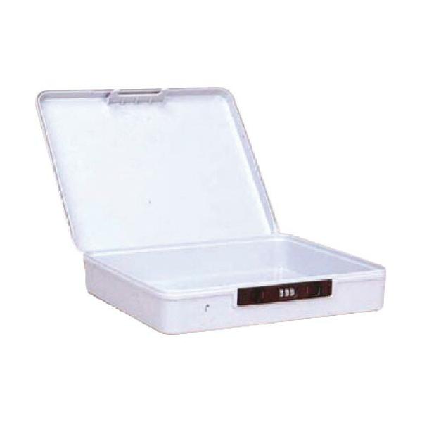 [特長]●ダイヤルロックの付いた小物入れです。●A4ファイルサイズ対応です。●大切な資料や見られたくない物を保管するのに便利です。●ロックの番号は自由に設定できます。（最大1000通り）[仕様]●容量(L)：5.6●色：グレー●本体寸法(m...