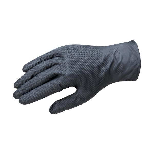 [特長]●超厚手タイプでハードな作業にも最適な手袋です。●菱形エンボス加工でグリップ力に優れます。●汚れの目立ちにくいブラックカラーの手袋です。[仕様]●色：ブラック●サイズ：LL●全長(cm)：24●手のひら周り(cm)：25.4●中指長...