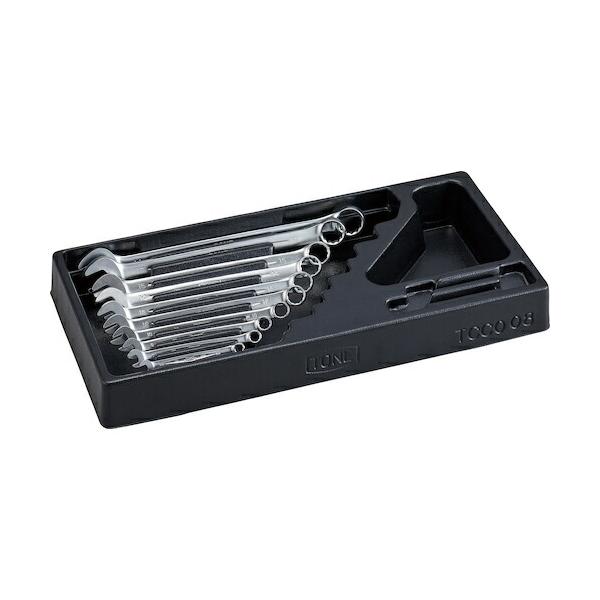 [特長]●美しい梨地仕上げで手に馴染む柔らかい曲線デザインです。●スパナのスピードとめがねレンチの強さを兼ね備えたコンビネーションスパナです。●グッドデザイン賞受賞品です。[用途]●ボルト・ナットの締付け・緩め作業用[仕様]●セット内容(m...