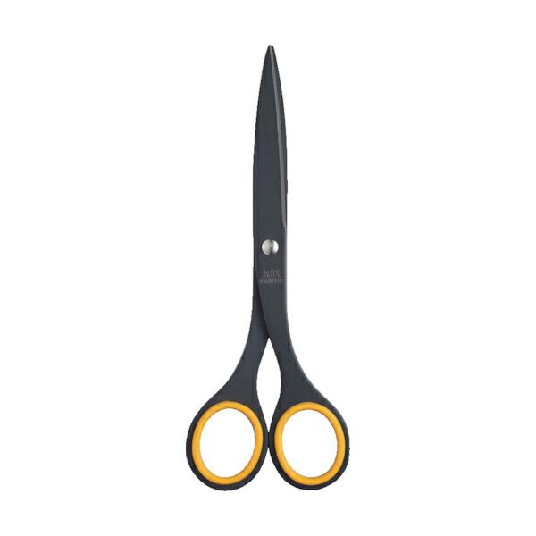 [特長]●ALLEXを代表するオールステンレスシリーズです。●粘着テープやのりの付きにくいフッ素コート仕様です。[仕様]●刃長(mm)：68●刃厚(mm)：2.5●全長(mm)：165●板厚(mm)：2.5●リング色：黄●リング色：黄[材質...