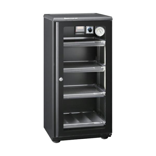 [特長]●独自開発した光触媒機構の電子ドライユニット（日本製）を搭載しているため耐久性抜群です。●除湿しながら庫内をクリーンに保ちます。●乾燥剤の交換が不要でメンテナンスフリーです。●電気代1日約1円の超省エネ設計（30％設定時）です。●安...