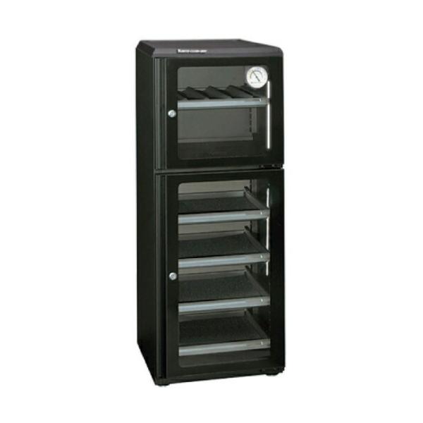 [特長]●独自開発した光触媒機構の電子ドライユニット（日本製）を搭載しているため耐久性抜群です。●除湿しながら庫内をクリーンに保ちます。●乾燥剤の交換が不要でメンテナンスフリーです。●電気代1日約1円の超省エネ設計（30％設定時）です。●安...