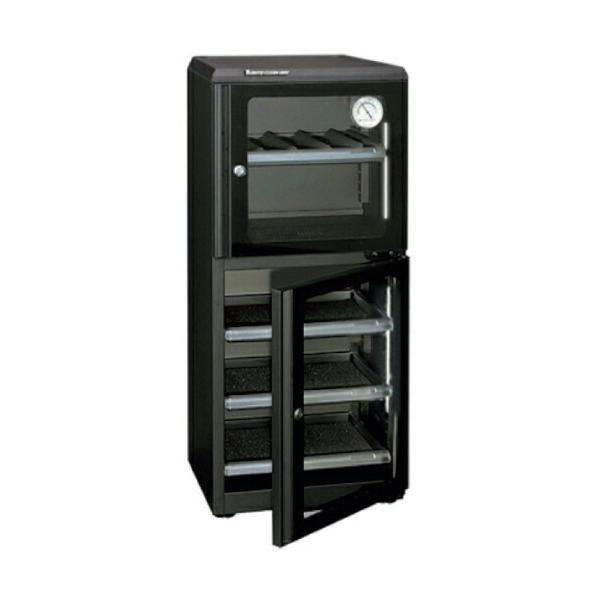 [特長]●独自開発した光触媒機構の電子ドライユニット（日本製）を搭載しているため耐久性抜群です。●除湿しながら庫内をクリーンに保ちます。●乾燥剤の交換が不要でメンテナンスフリーです。●電気代1日約1円の超省エネ設計（30％設定時）です。●安...