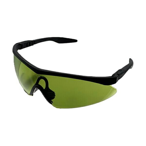 [特長]●広いクリアーな視界とフィット感の良さが大好評な遮光メガネです。●＃1.4〜5まで豊富な番手を取り揃えています。[仕様]●レンズ色：グリーン●テンプル色：ブラック●フレーム色：ブラック●幅(mm)：154●高さ(mm)：55●長さ(...