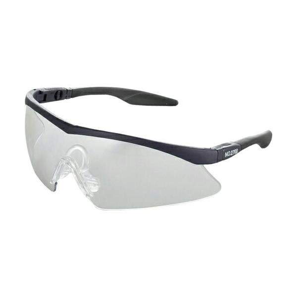 [特長]●広いクリアな視界とフィット感の良さが大好評です。[仕様]●レンズ色:クリア●テンプル色:ダークブルー●フレーム色:ダークブルー●幅(mm):154●高さ(mm):55●長さ(mm):164●レンズ厚(mm):2●適合規格:ANSI...