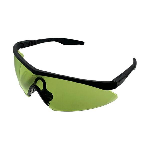 [特長]●広いクリアーな視界とフィット感の良さが大好評な遮光メガネです。●＃1.4〜5まで豊富な番手を取り揃えています。[仕様]●レンズ色：グリーン●テンプル色：ブラック●フレーム色：ブラック●幅(mm)：154●高さ(mm)：55●長さ(...