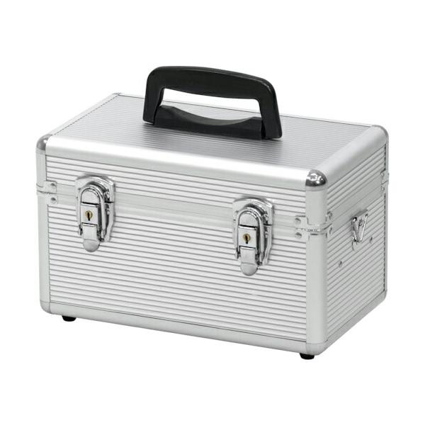 [特長]●内側はEVA樹脂で全面表面加工してあり、傷がつきにくく収納物を衝撃から守ります。●アルミの高級感と軽量堅固さを兼ねそなえたツールケースです。[仕様]●色：シルバー●外形寸法(mm)間口：292●外形寸法(mm)奥行：176●外形寸...