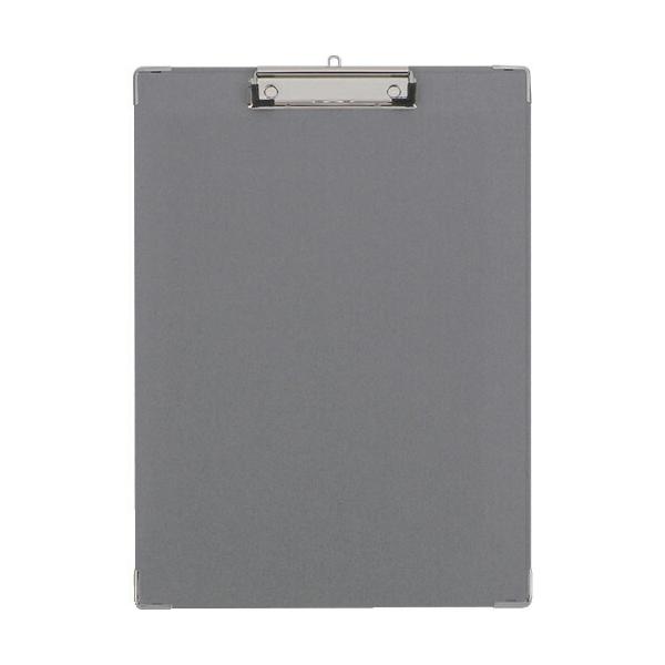 [特長]●軽量・丈夫・使いやすいと三拍子そろった紙製ボードです。[仕様]●色：グレー●用紙サイズ：B4判●幅(mm)：389●高さ(mm)：282●とじ枚数(枚)：40●厚さ(mm)：16[材質／仕上]●芯材：再生紙、PUコート